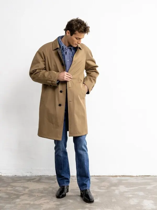 Prada Reversible Cotton Buttoned Coat - Brown
