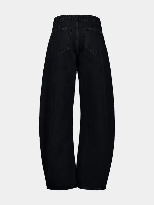 FRAME Sutro Dark Zip Wide-leg Jeans