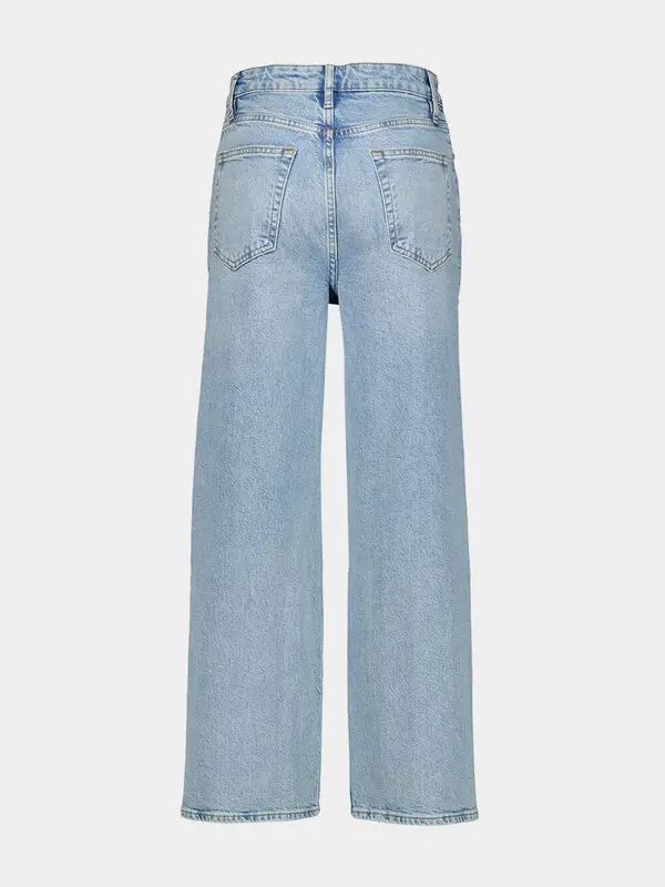 FRAME Dolly Light Wide-leg Jeans
