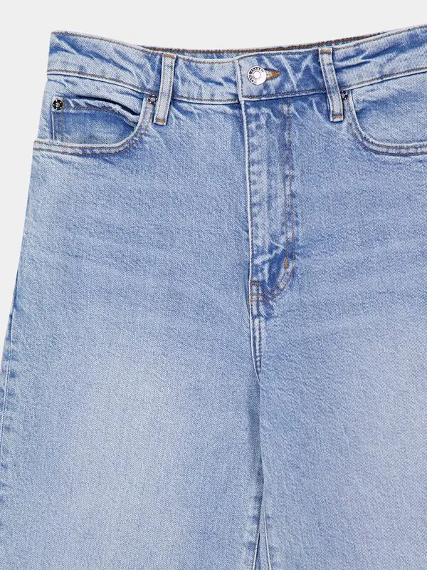 FRAME Dolly Light Wide-leg Jeans