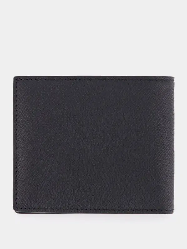 TOM FORD Small Grain Leather Bifold Wallet - Black