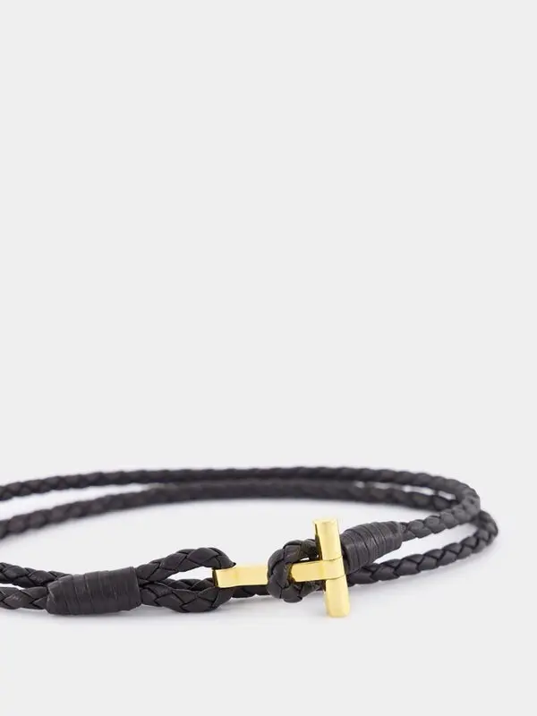 TOM FORD Dark Braided T Bracelet