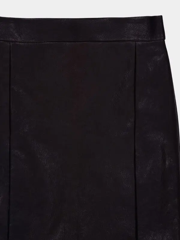 FERRAGAMO Midi Leather Skirt
