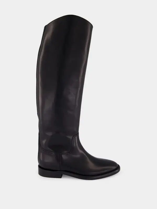 Paris Texas Idaho 20 Leather Knee-high Boots - Black