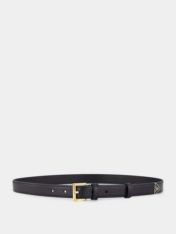 Prada Calf Leather Belt - Black