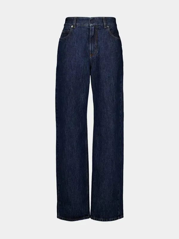 Fendi Dark Long Jeans - Blue