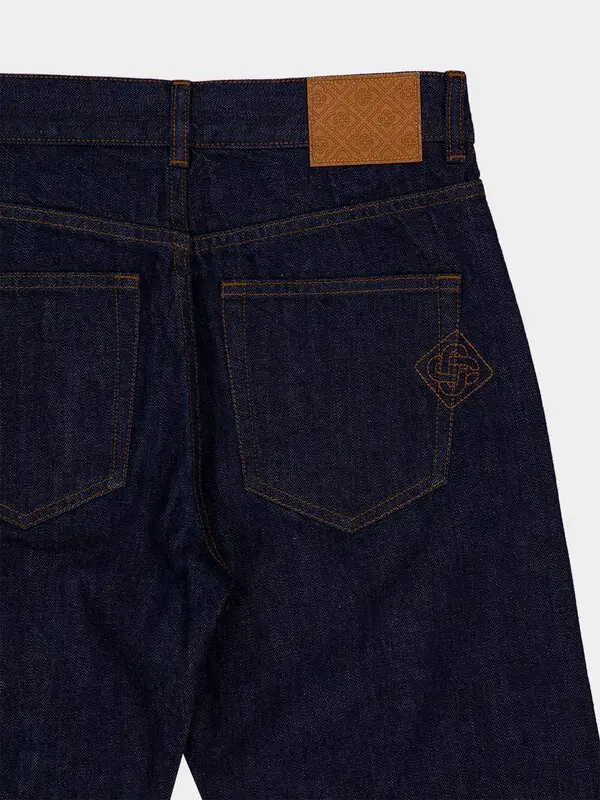 Casablanca Indigo Laurel Selvedge Jeans - Blue