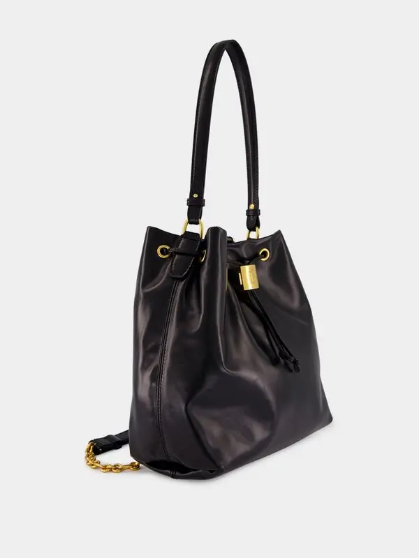 Balmain Pulse Calfskin Leather Backpack - Black