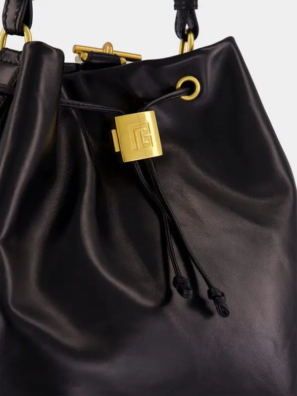 Balmain Pulse Calfskin Leather Backpack - Black