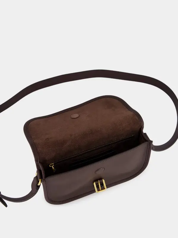 Valentino Garavani Small Antibes Leather Shoulder Bag - Brown