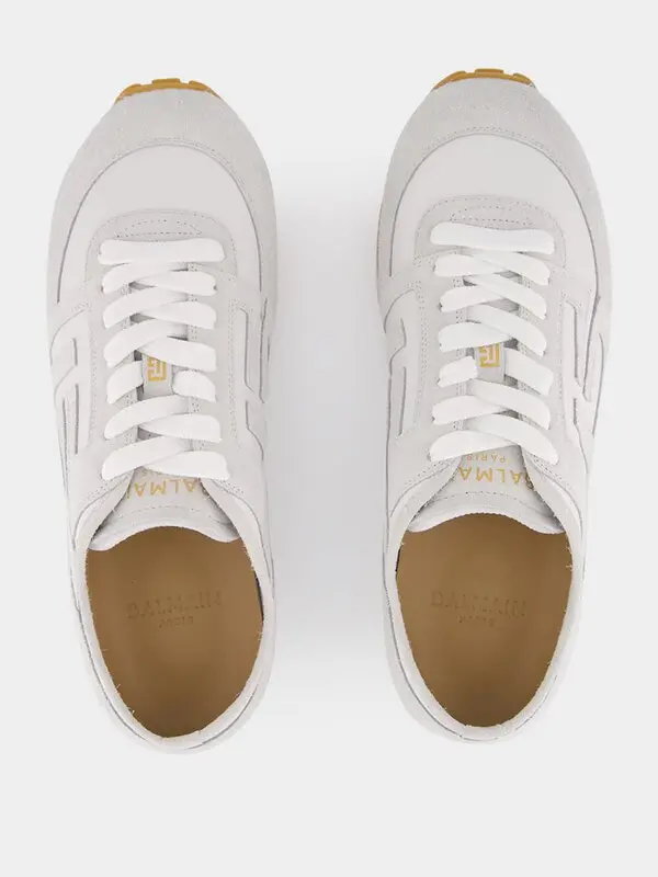 Balmain Racer 45 Leather Trainers
