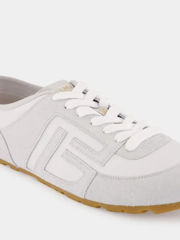 Balmain Racer 45 Leather Trainers