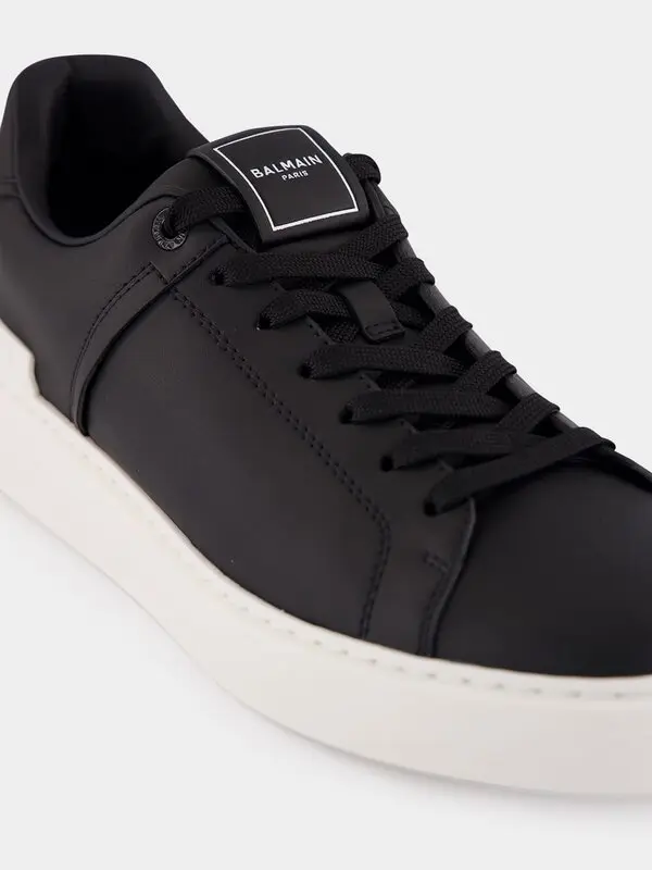 Balmain B-court Leather Sneakers