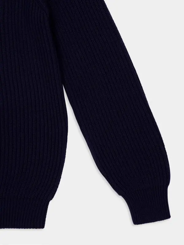 Fendi Wool Pullover With Logo - Blue