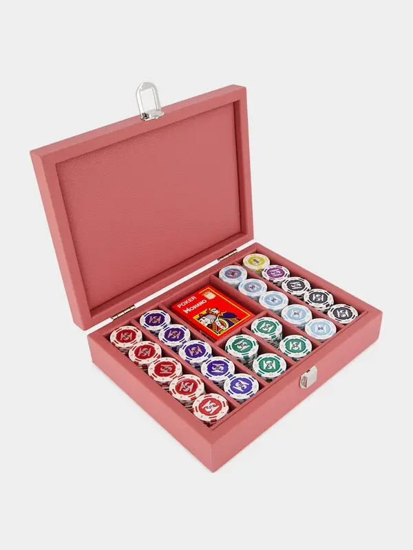 Hector Saxe Paris Bois De Rose Leather Poker Set