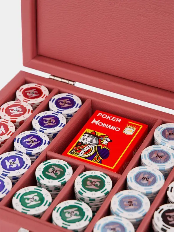 Hector Saxe Paris Bois De Rose Leather Poker Set