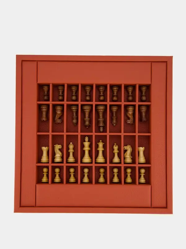 Hector Saxe Paris Buffalo Leather Chess Box