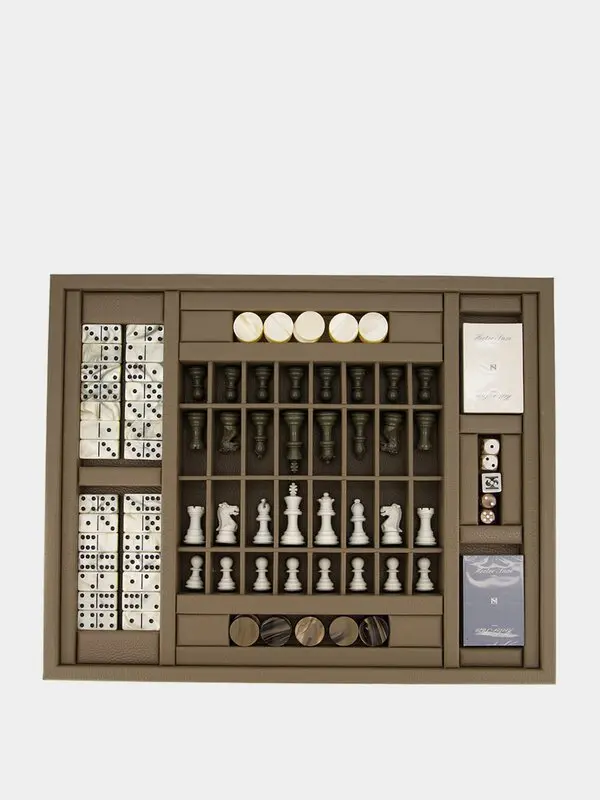 Hector Saxe Paris Leather Multi-game Box