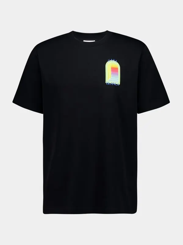 Casablanca Black L’arche Organic Cotton T-shirt - Multicolour
