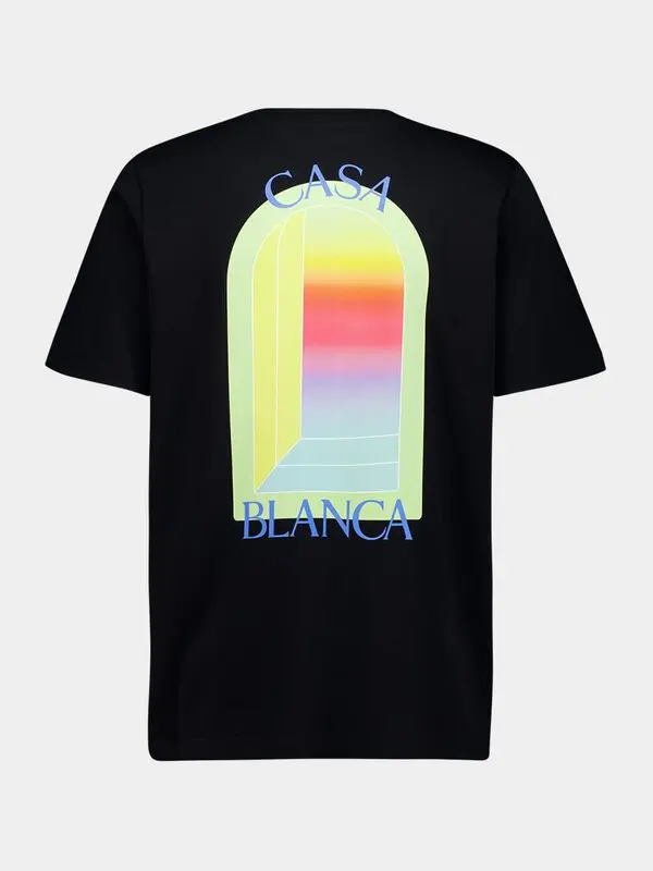 Casablanca Black L’arche Organic Cotton T-shirt
