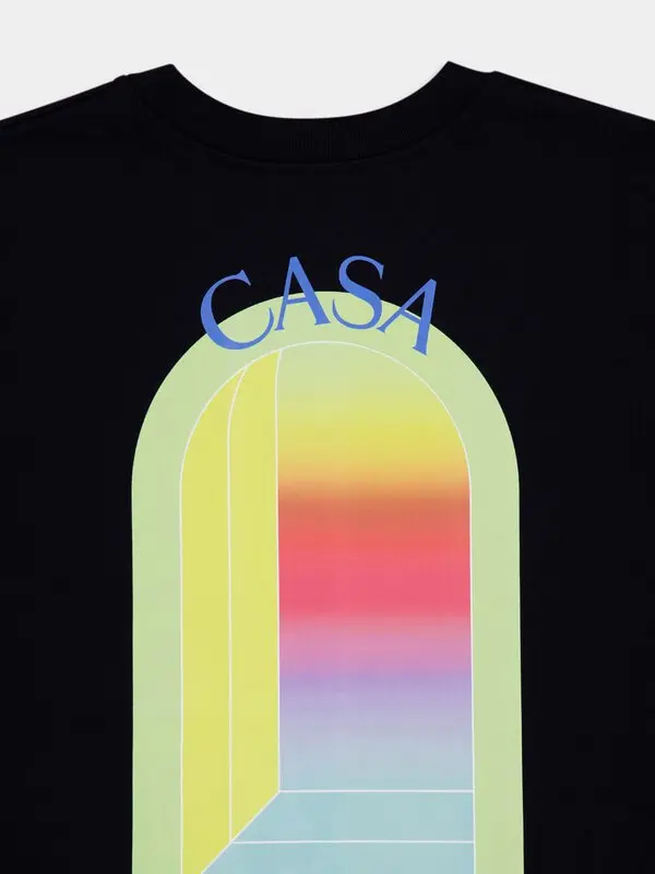 Casablanca Black L’arche Organic Cotton T-shirt