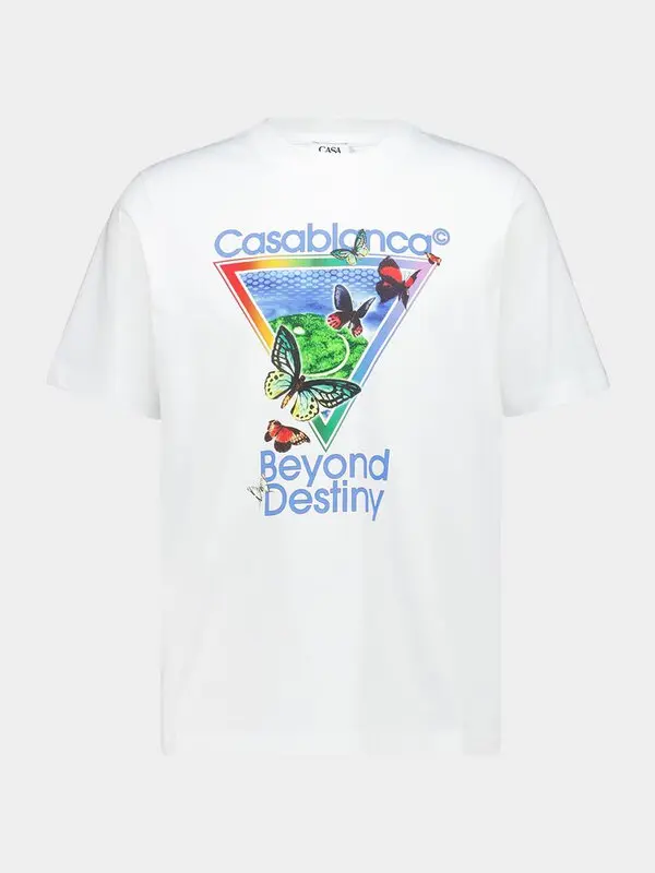 Casablanca White Beyond Destiny Tennis Club T-shirt - Multicolour