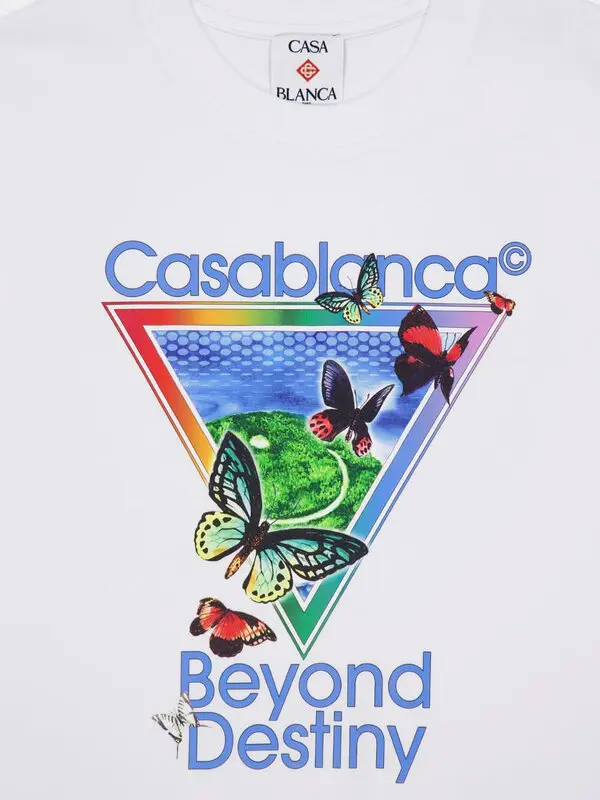 Casablanca White Beyond Destiny Tennis Club T-shirt - Multicolour