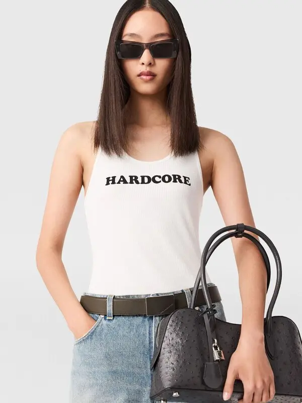Stella McCartney Pure Hardcore Slogan Tank Top