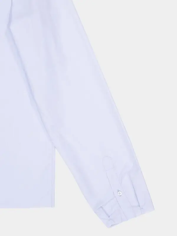 Prada Astro Cotton Mandarin Shirt - Blue
