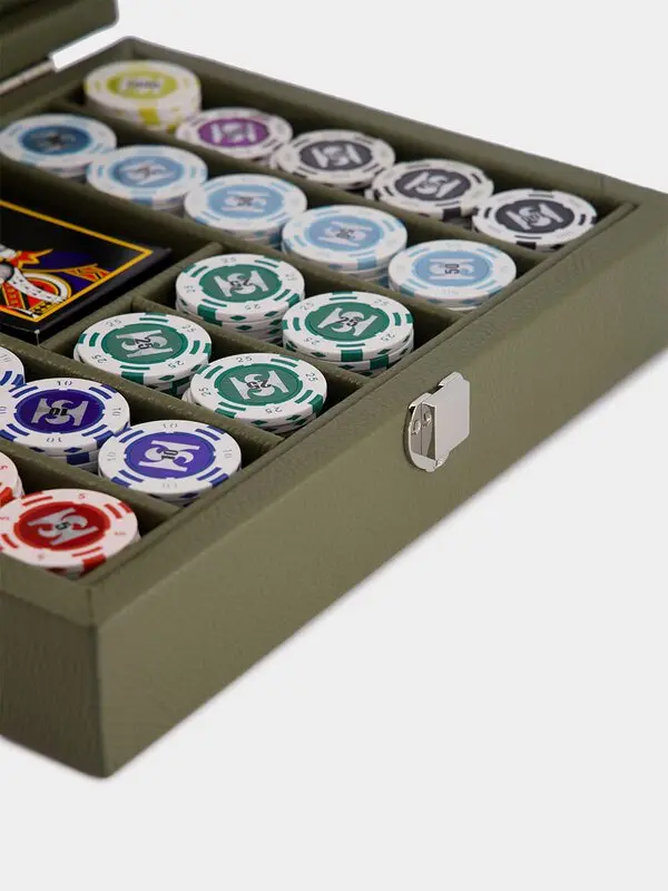 Hector Saxe Paris Leather Poker Set
