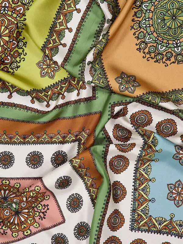 ALEMAIS Contina Tiles Printed Silk Scarf