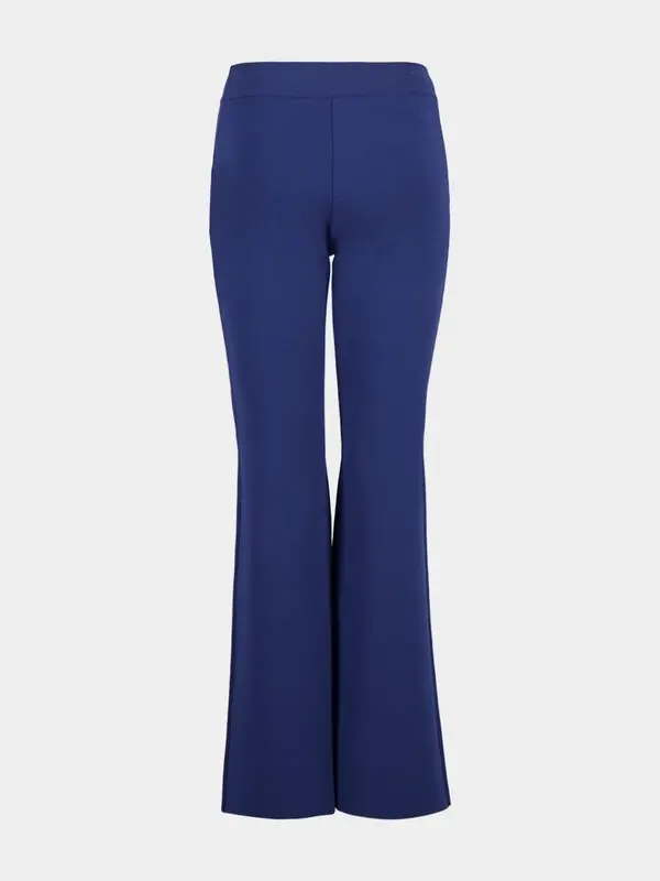 Stella McCartney Iconic Flared Knit Trousers - Blue