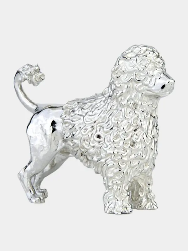 LEITÃO &AMP; IRMÃO Portuguese Water Dog Sculpture - Silver