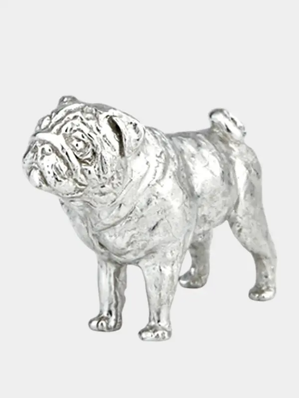 LEITÃO &AMP; IRMÃO Pug Dog Sculpture - Silver