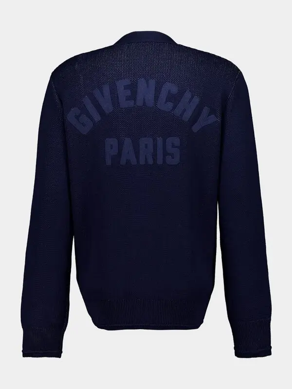 Givenchy Cotton V-neck Cardigan - Blue