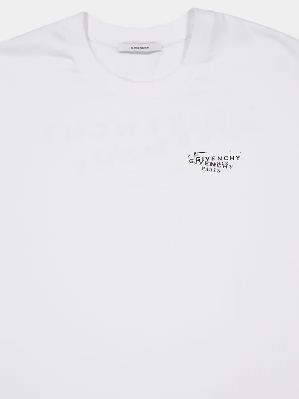 Givenchy Logo Stamp T-shirt - White