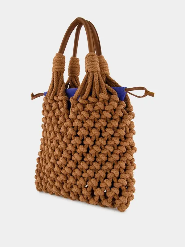 PAULA Macramé Purse - Blue