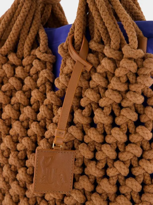 PAULA Macramé Purse - Blue