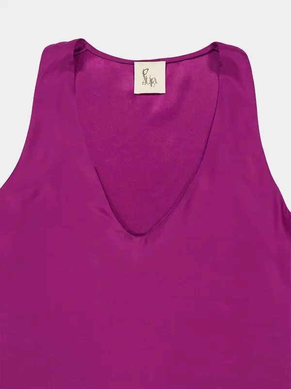 PAULA Silk Tank-top - Pink