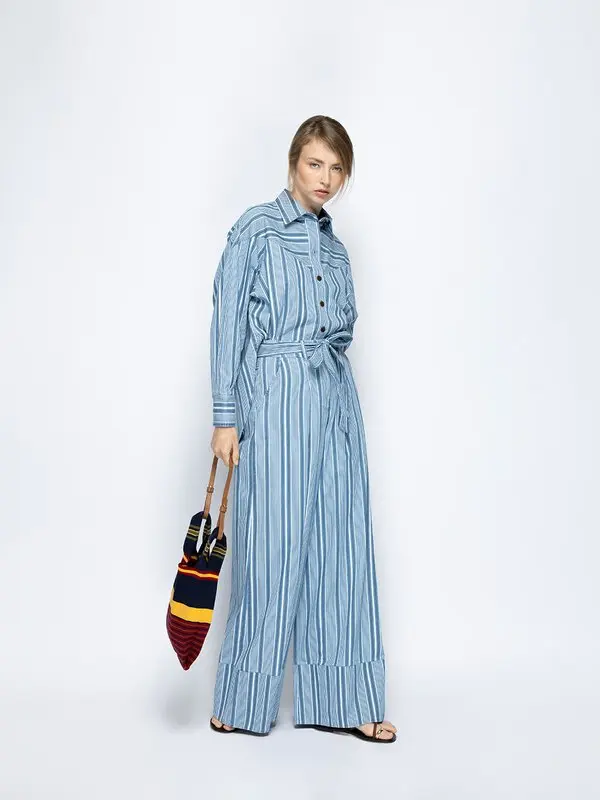 PAULA Brenda Denim Stripes Overshirt