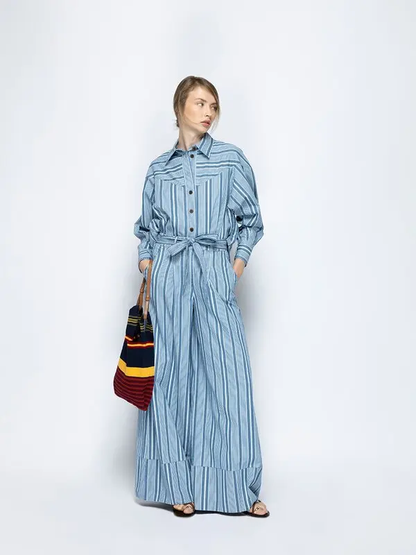 PAULA Brenda Denim Stripes Overshirt