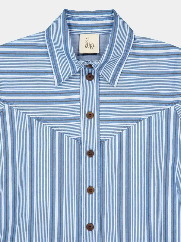 PAULA Brenda Denim Stripes Overshirt