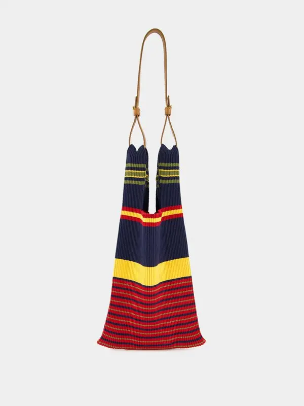 PAULA Multistripe Knitted Bag - Multicolour