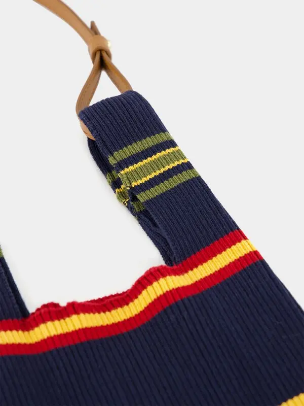 PAULA Multistripe Knitted Bag - Multicolour