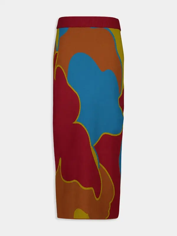 PAULA Amanda Jacquard Skirt - Multicolour