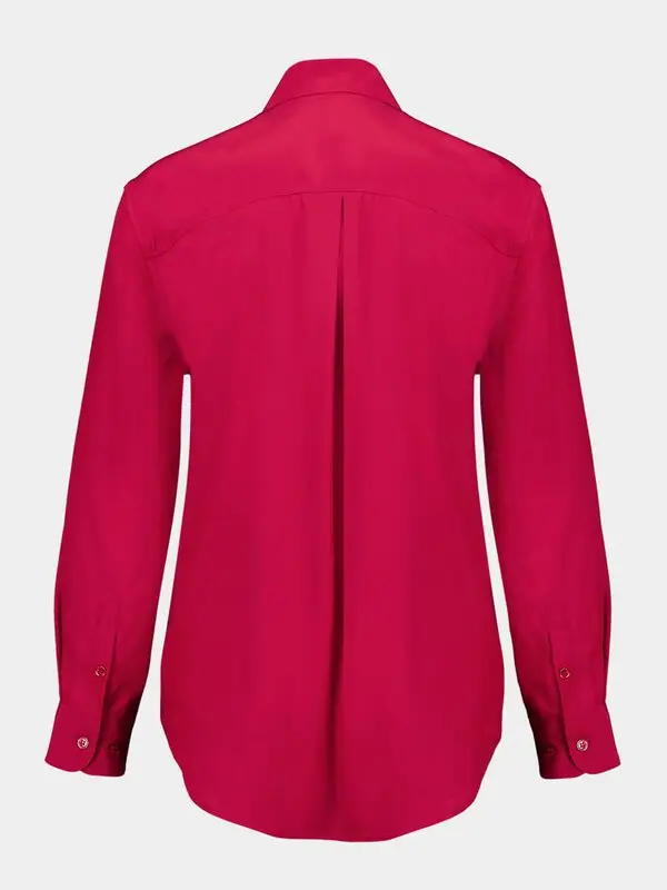 PAULA Ametista Dahlia Silk Shirt - Red