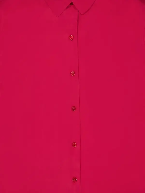 PAULA Ametista Dahlia Silk Shirt - Red