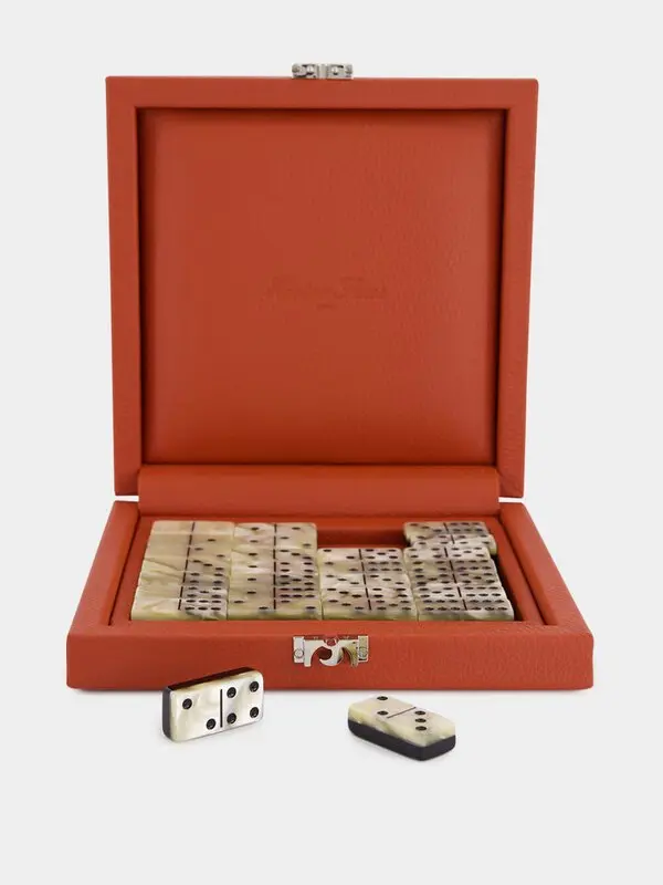 HECTOR SAXE PARIS Brick Deluxe Domino Set - Orange