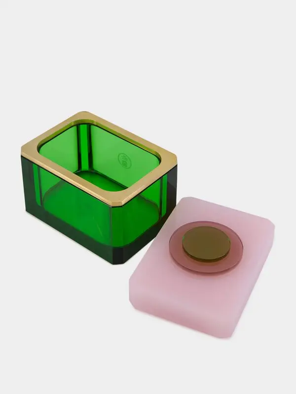 REFLECTIONS COPENHAGEN Green Eye Crystal Trinket Box