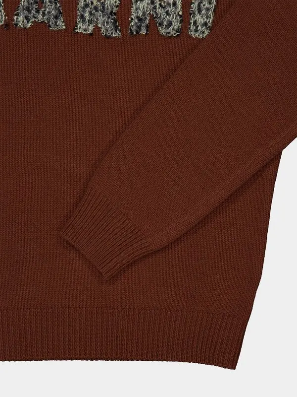 Marni Wool Logo Sweater - Brown